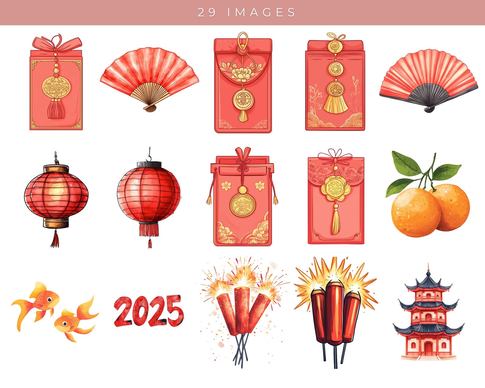 Year of the Snake Clipart, Chinese New Year Clipart, Chinese New Year ...