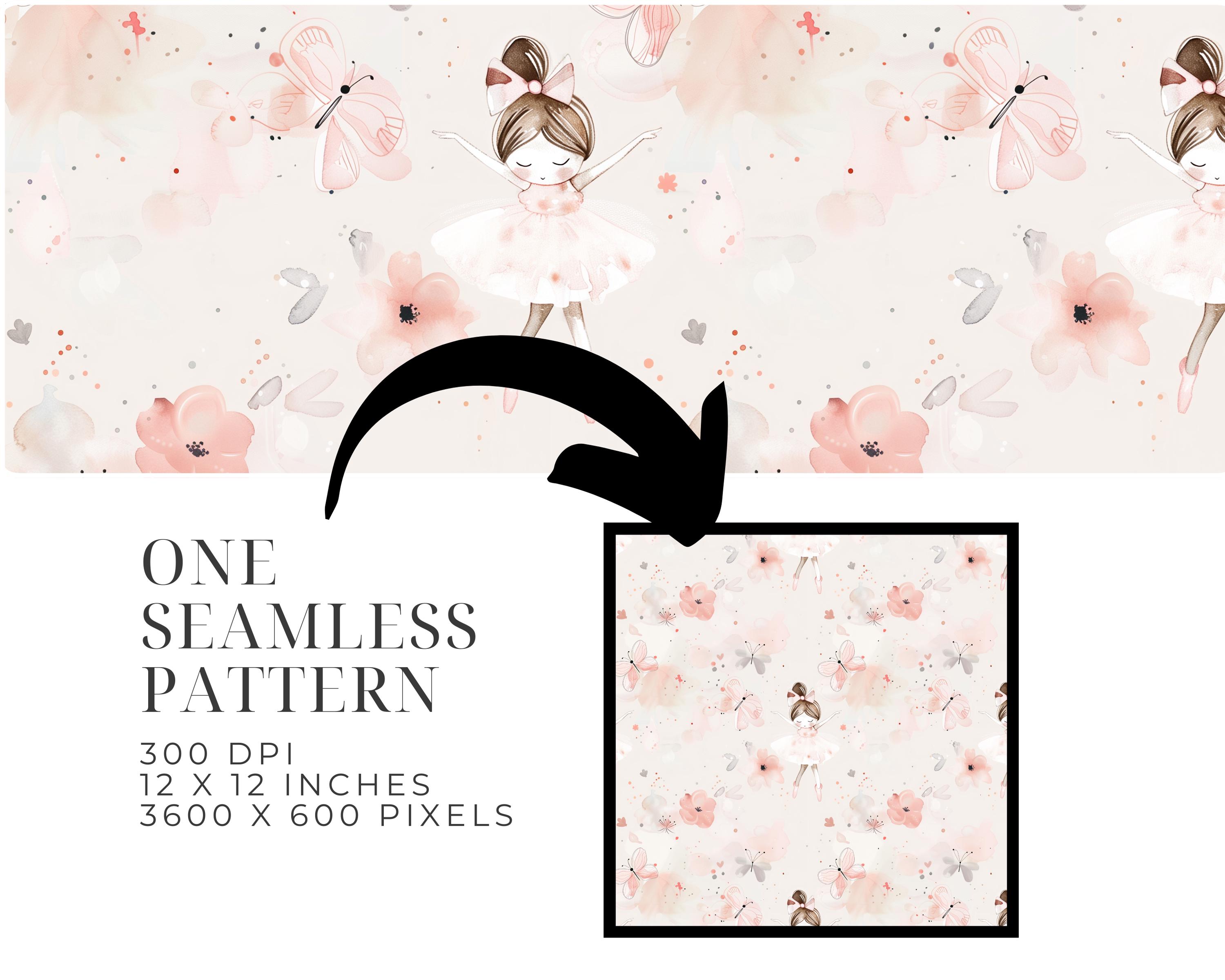 Ballerina Seamless Digital Papers, Ballerina Patterns, Ballet Tutu ...