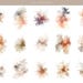 Neutral Watercolor Splatter Clipart: Abstract Texture Backgrounds ...