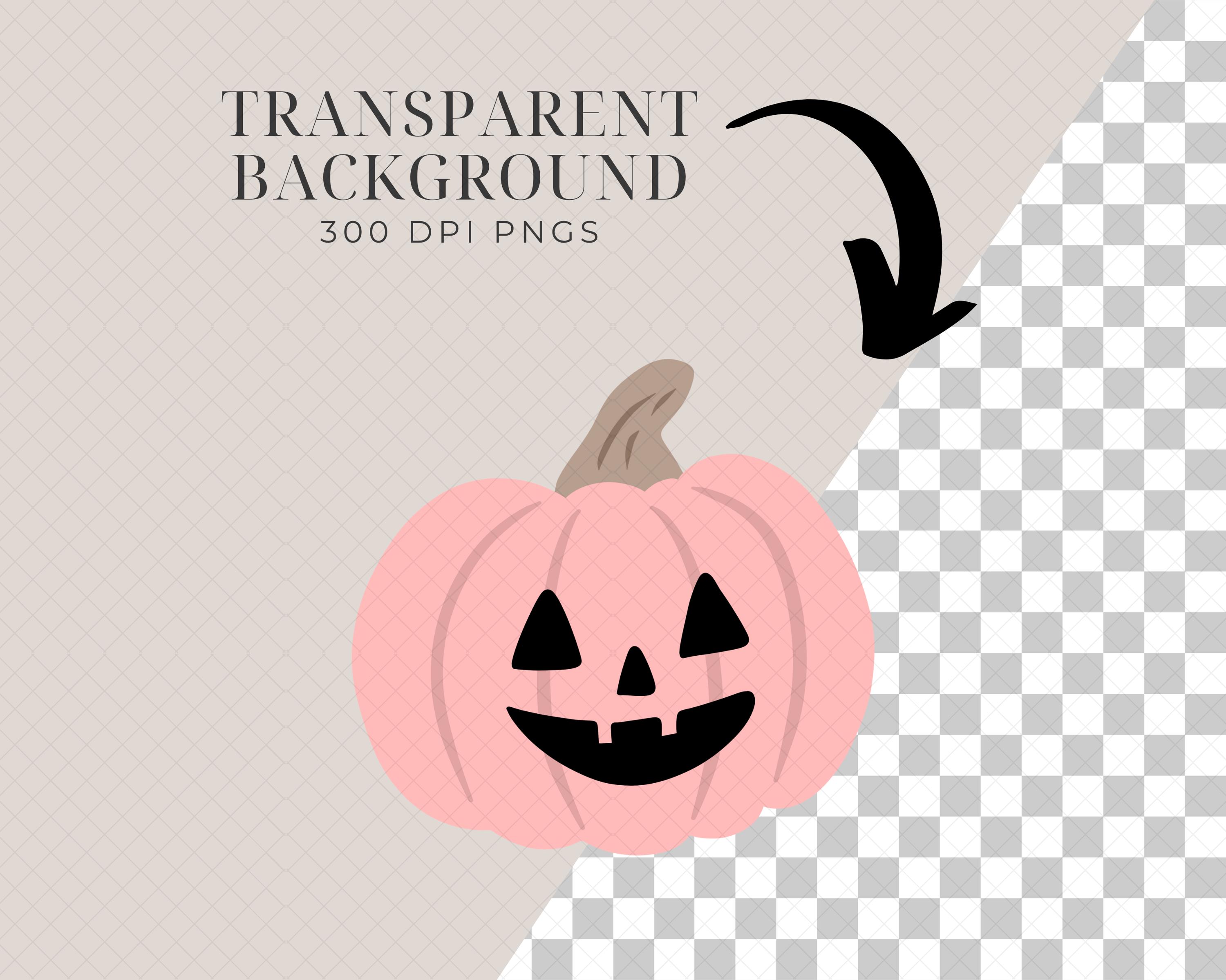 Hand Drawn Halloween Clipart, Cute Halloween, Pastel Halloween Clipart ...