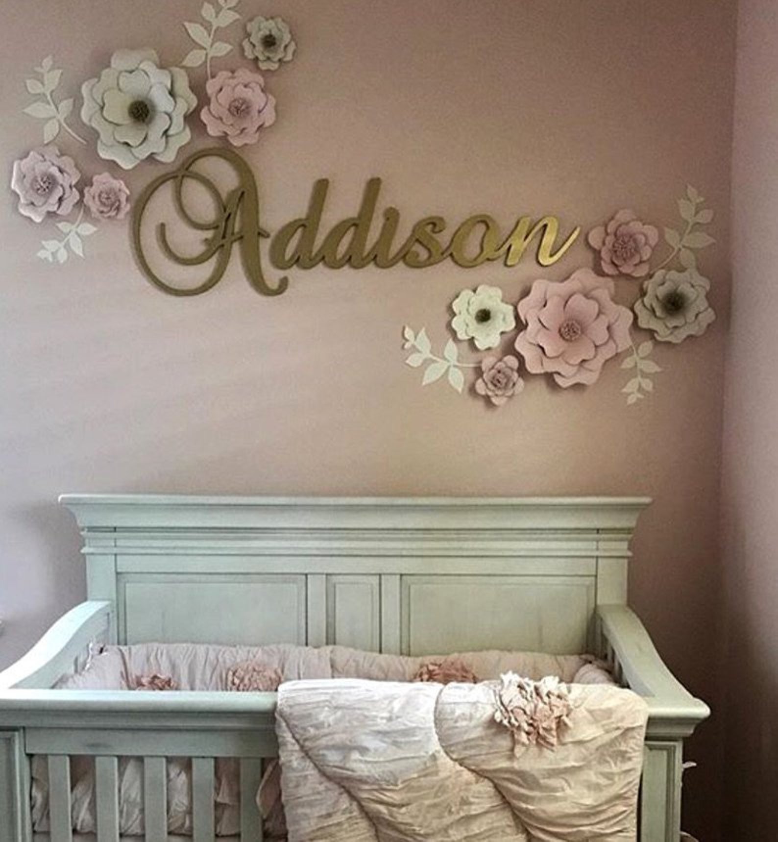 Nursery Name Sign Nursery Wall Decor Wooden Name Wall | Etsy