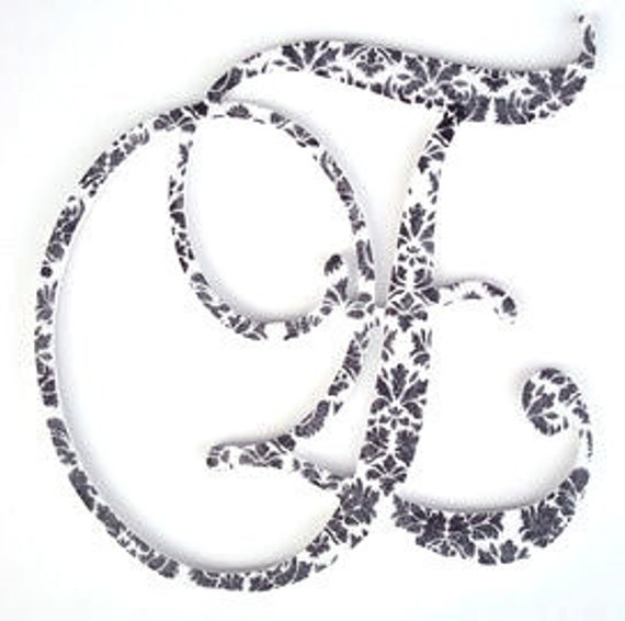 24 Inch GLITTER and SPARKLE Custom Monogram Hand Painted | Etsy