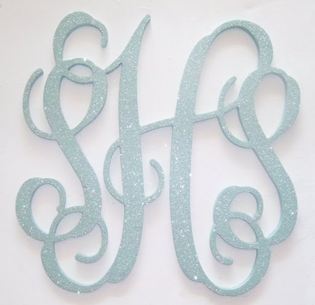 24 Inch Monogram - Wood Wall Letters - Nursery Monogram - Nursery Decor ...