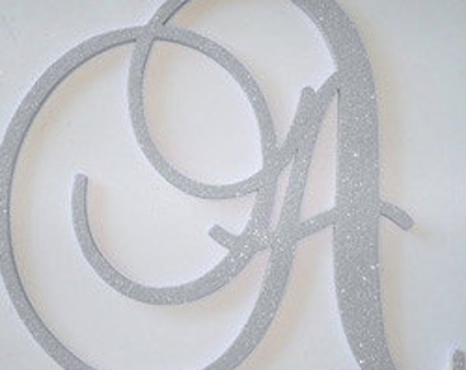 24 Inch Decorative Wall Letters GLITTER Initial Monogram Wall - Etsy