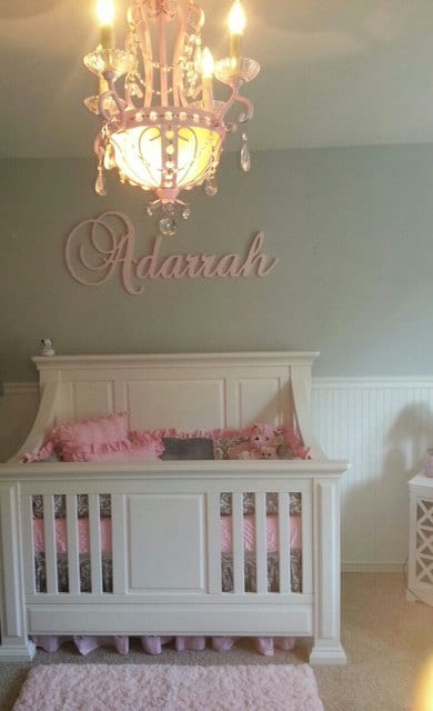 Glittered Name Plaque - Wooden Name for Kids or Baby Room Decor-kids ...