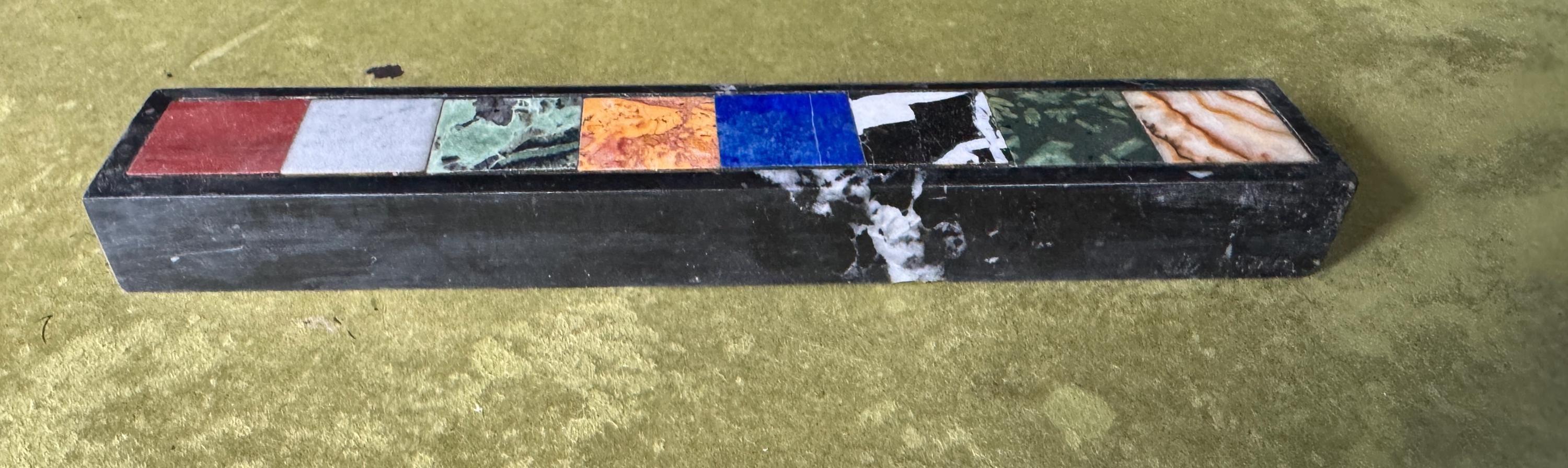 A Vintage Italian Grand Tour Specimen Marble Ruler, 20th Century - Etsy