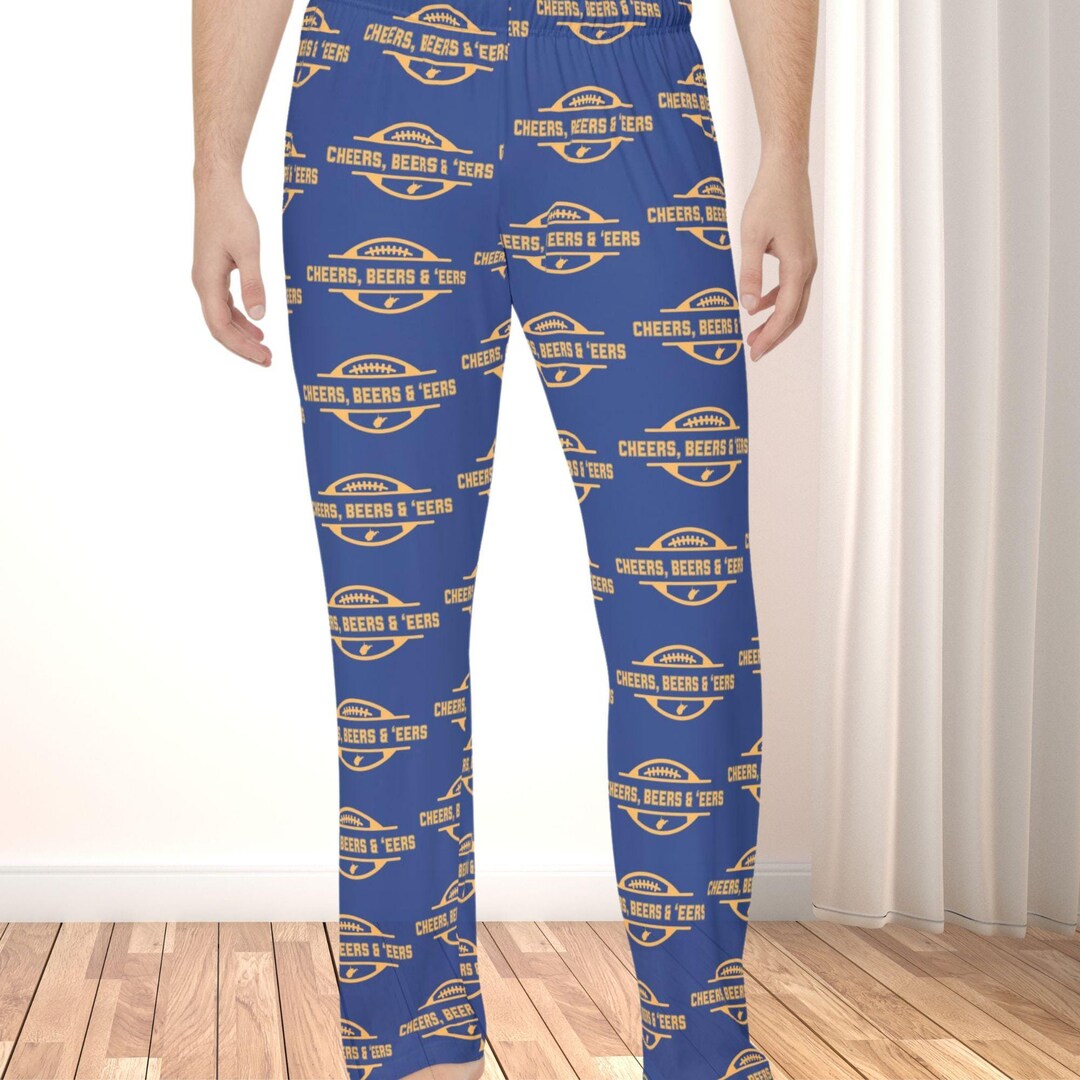 West Virginia Football Cheers, Beers & Eers Men's Pajama Pants | WVU ...