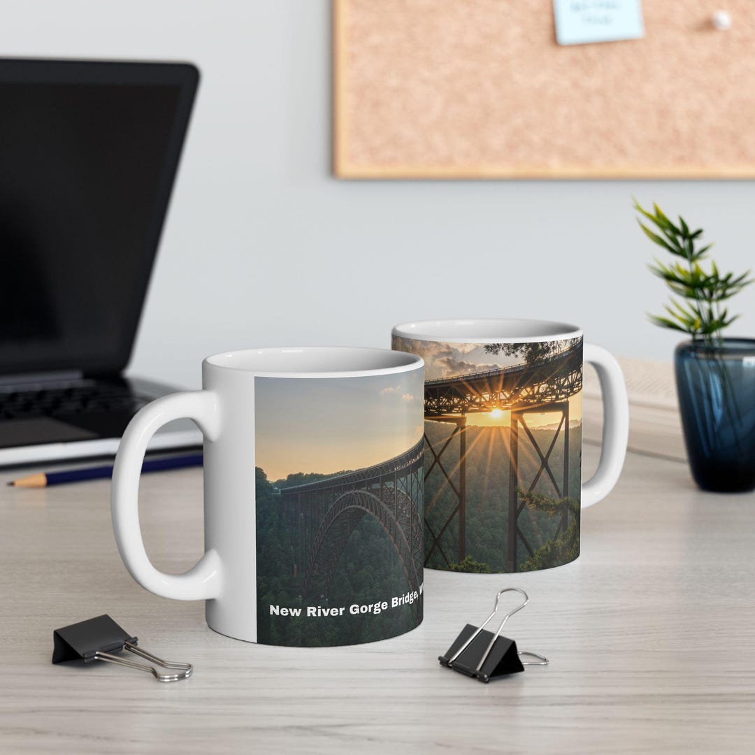 New River Gorge Bridge Mug: West Virginia Scenic Coffee Cup - Etsy