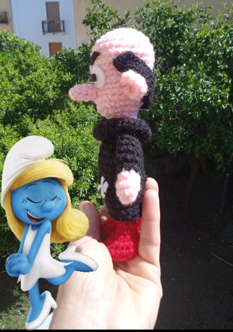 Gargamel Amigurumi 15 Cm – the Mischievous Sorcerer From the Smurfs ...