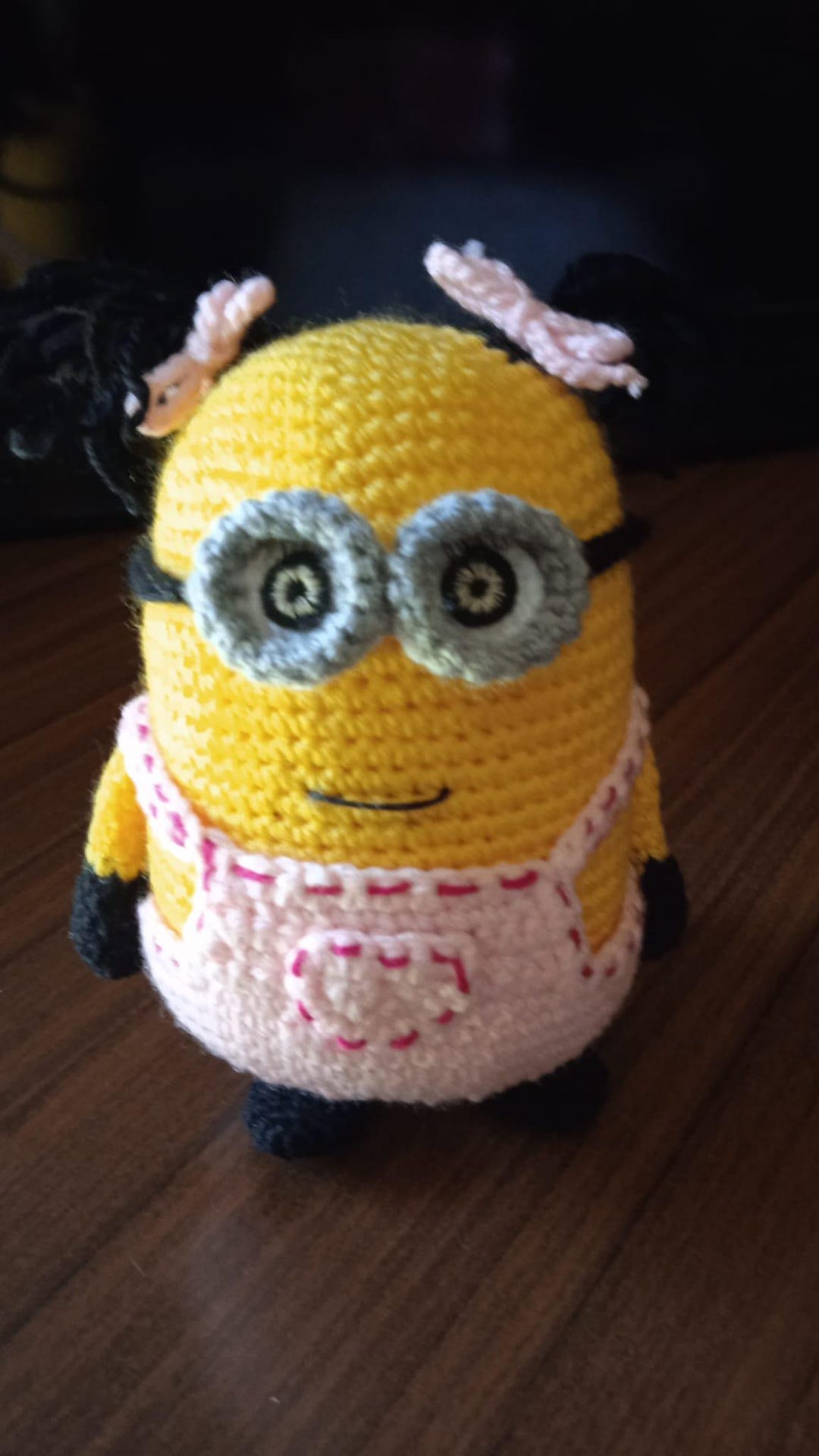 Lady Minion Amigurumi.exclusive Female Version. 17 Cm of Handcrafted ...