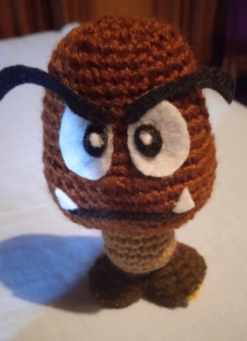 Amigurumi Goomba - Super Mario Bros Character Handmade - Crochet Doll ...