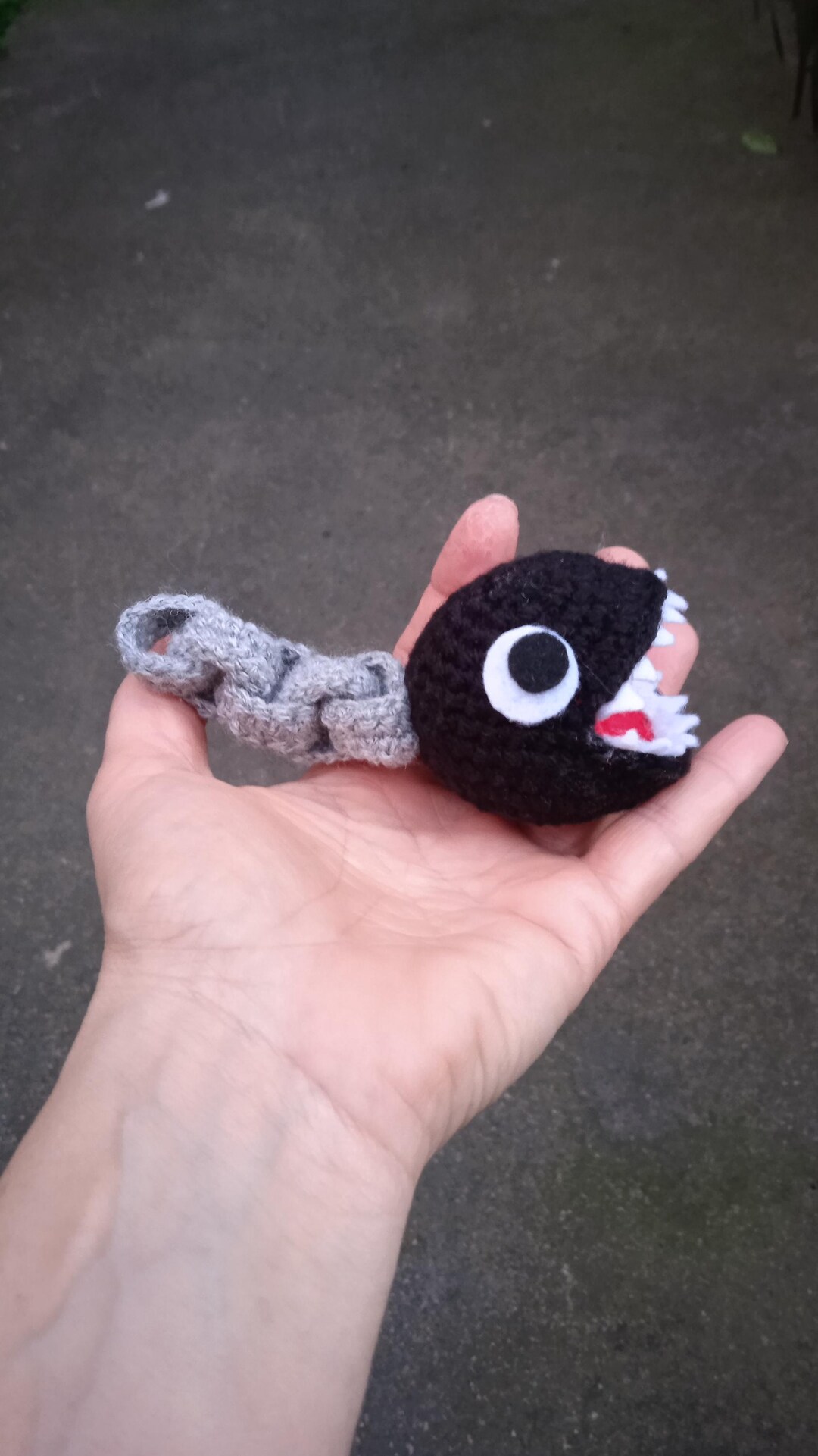 Chain Chomp Amigurumi Pendant/keychain - Super Mario Inspired - Etsy