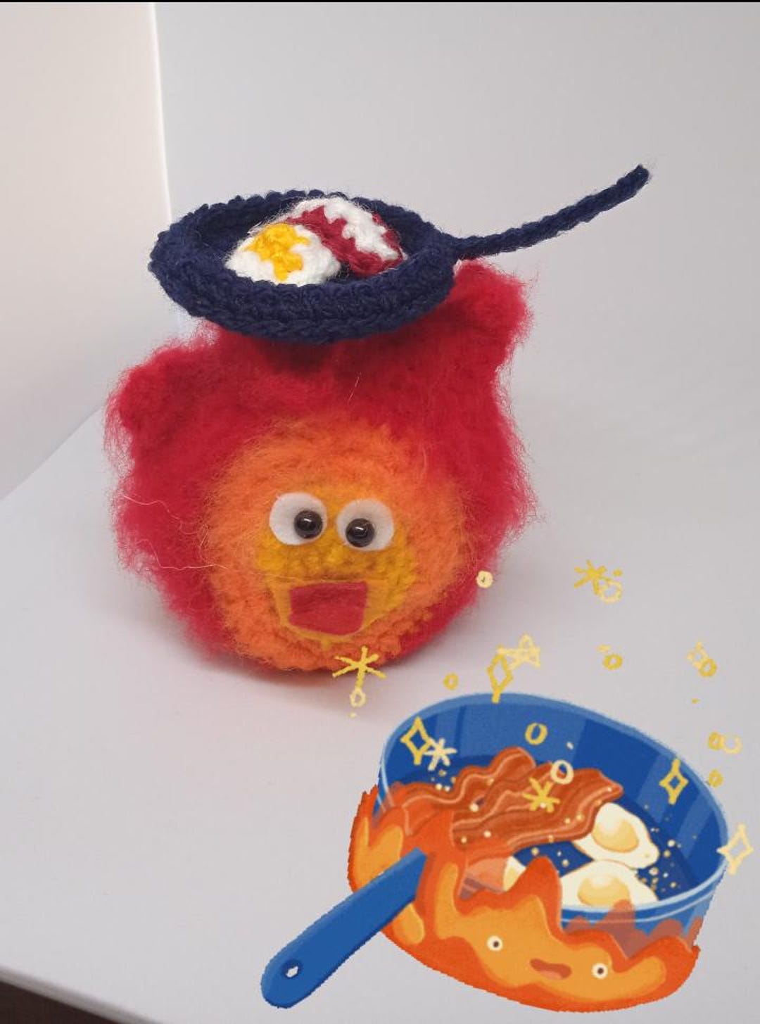 Calcifer Amigurumi – the Little Fire Demon Ready to Light up Your Day ...