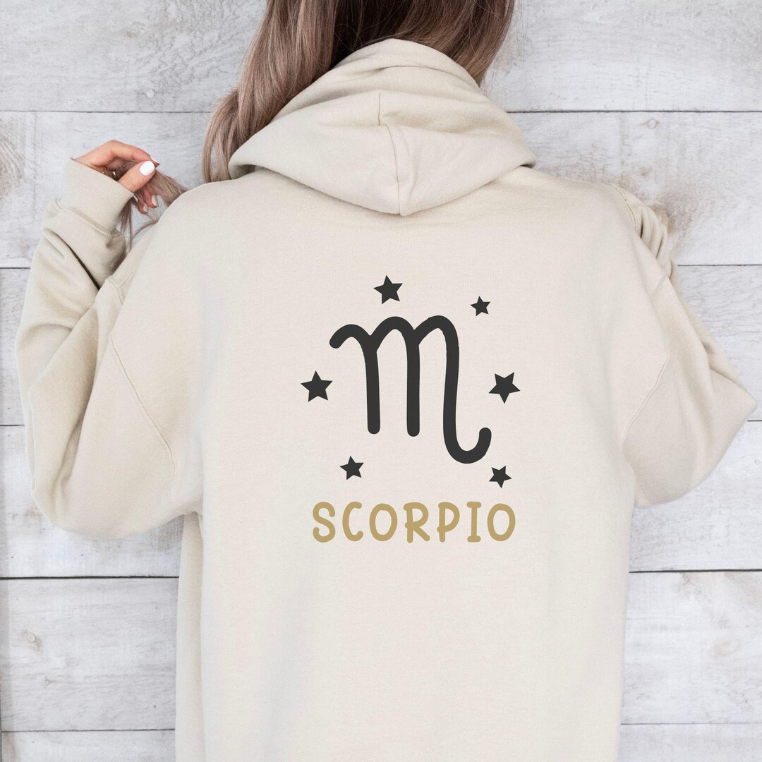 Scorpio Astrology Hoodie Zodiac Sign Horoscope Sweatshirt, Astrological ...