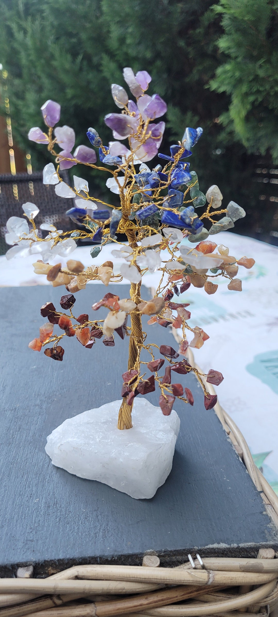 Tree 7 Chakras, 7 Natural Stones - Etsy