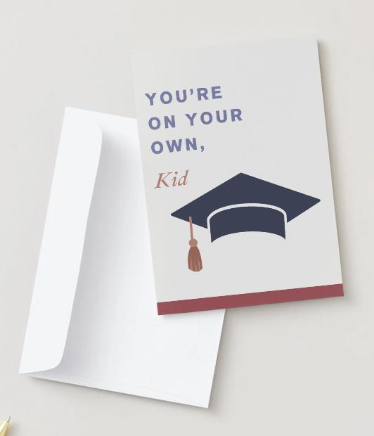 Swiftie "you're on Your Own, Kid" Graduation Card - Etsy