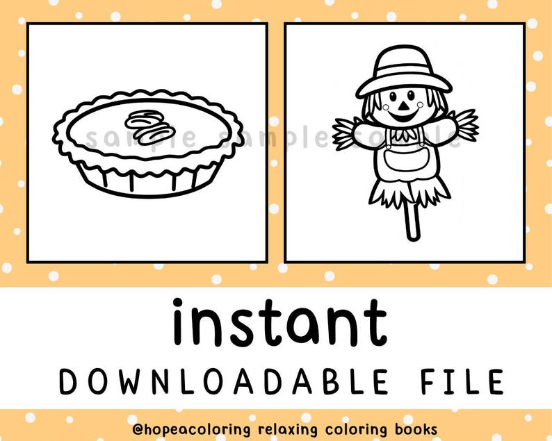 Fall Things: Coloring Book Featuring Cute Autumn Things for Kids, Teen ...