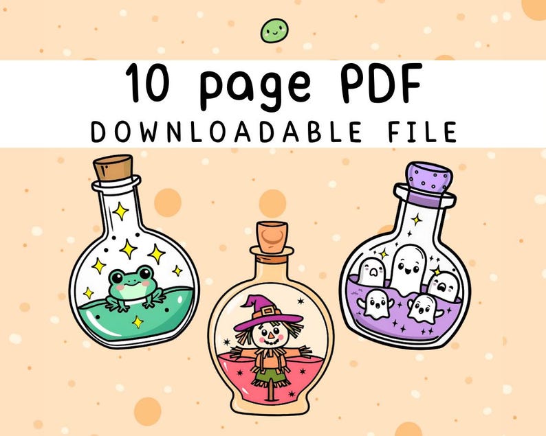 Cozy Potion: Coloring Book Featuring Cute Halloween Things for Kids ...