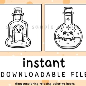 Cozy Potion: Coloring Book Featuring Cute Halloween Things for Kids ...