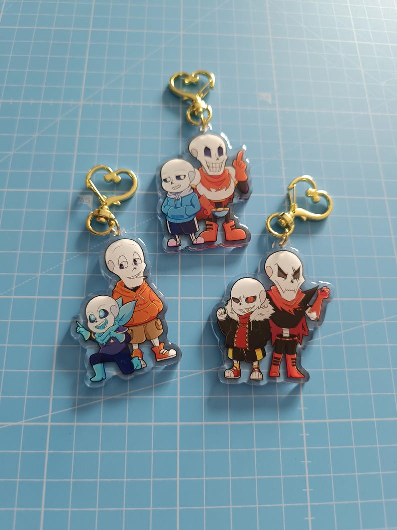 Undertale Au's Keychain Error, Ink, Cross, Geno, Fresh, Outer, Killer ...