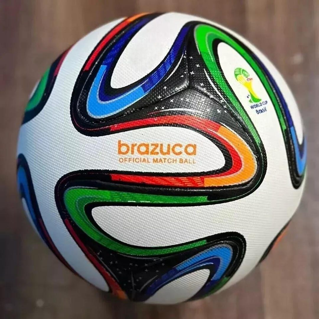 Brazuca Soccer Ball FIFA World Cup 2014 Brazil Match Ball Football Size ...