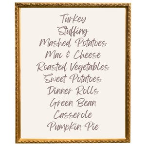Thanksgiving Printable Gallery Wall Art Bundle | 11 Print at Home ...