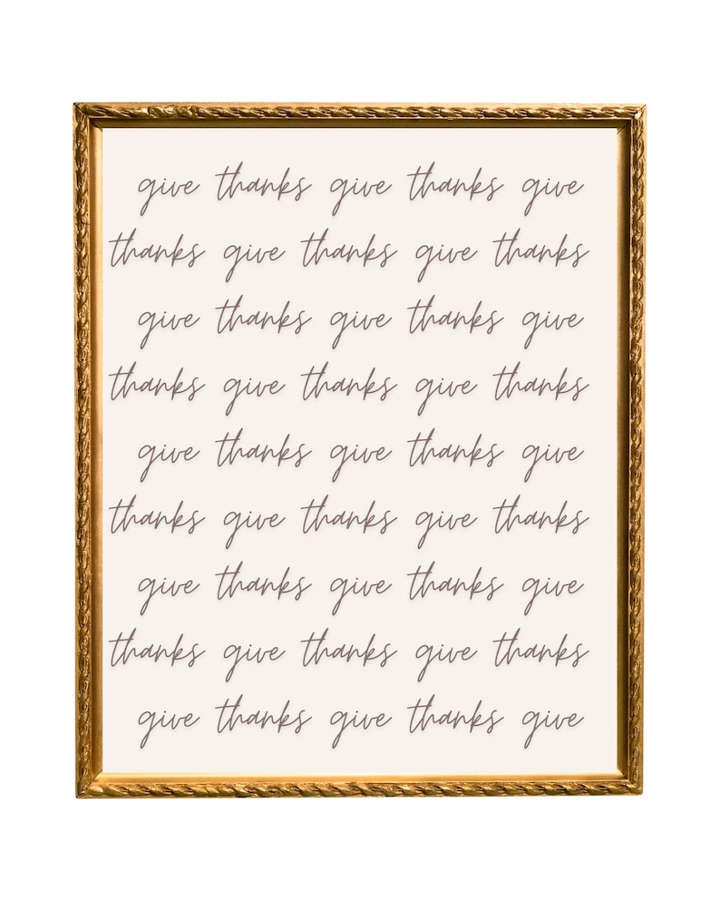 Thanksgiving Printable Gallery Wall Art Bundle | 11 Print at Home ...