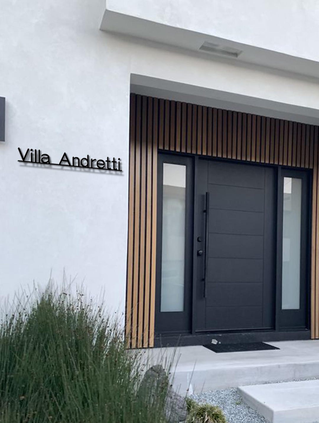 Personalized Villa Name Sign, Custom Metal Villa Sign, Outdoor Villa ...