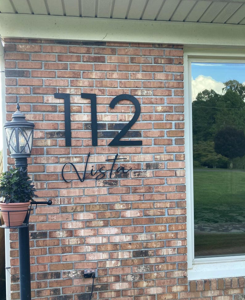 Outdoor Metal Name Sign, Custom House Metal Sign, Personalized Wall ...