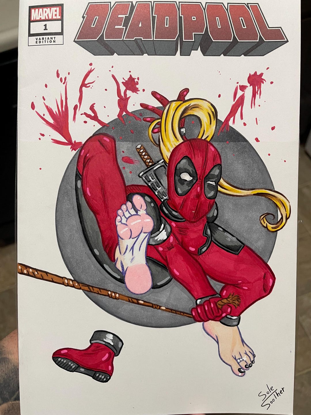 Lady Deadpool Pinup Variant Comic Book Cover - Etsy