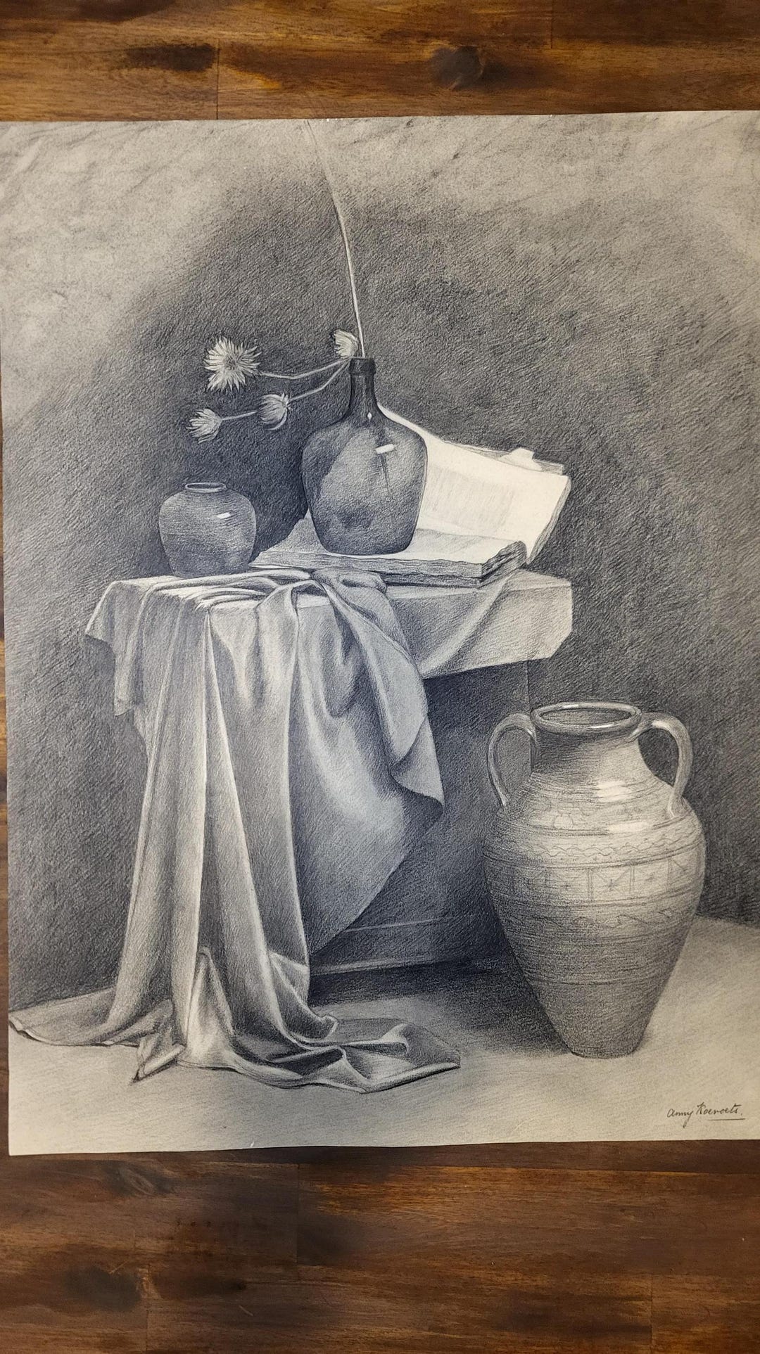 Original Graphite Artwork 1926 Graphite Drawing, Still Life ...