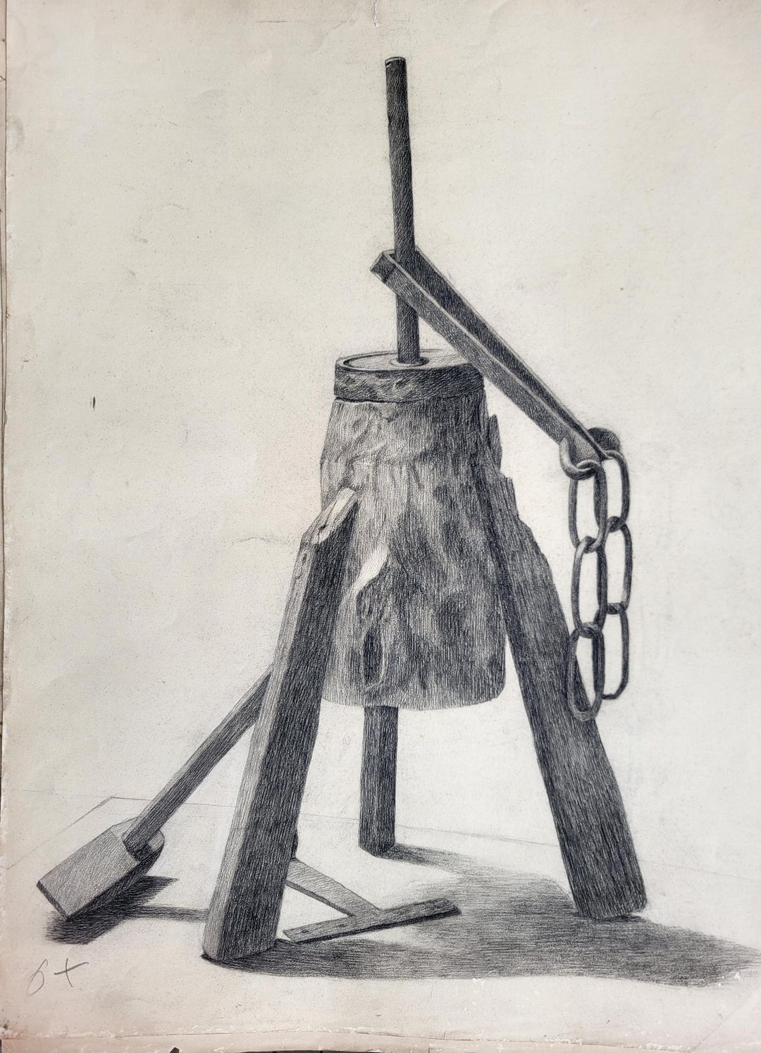 Original Artwork C.1930 Graphite Drawing, Still Life, Professional ...