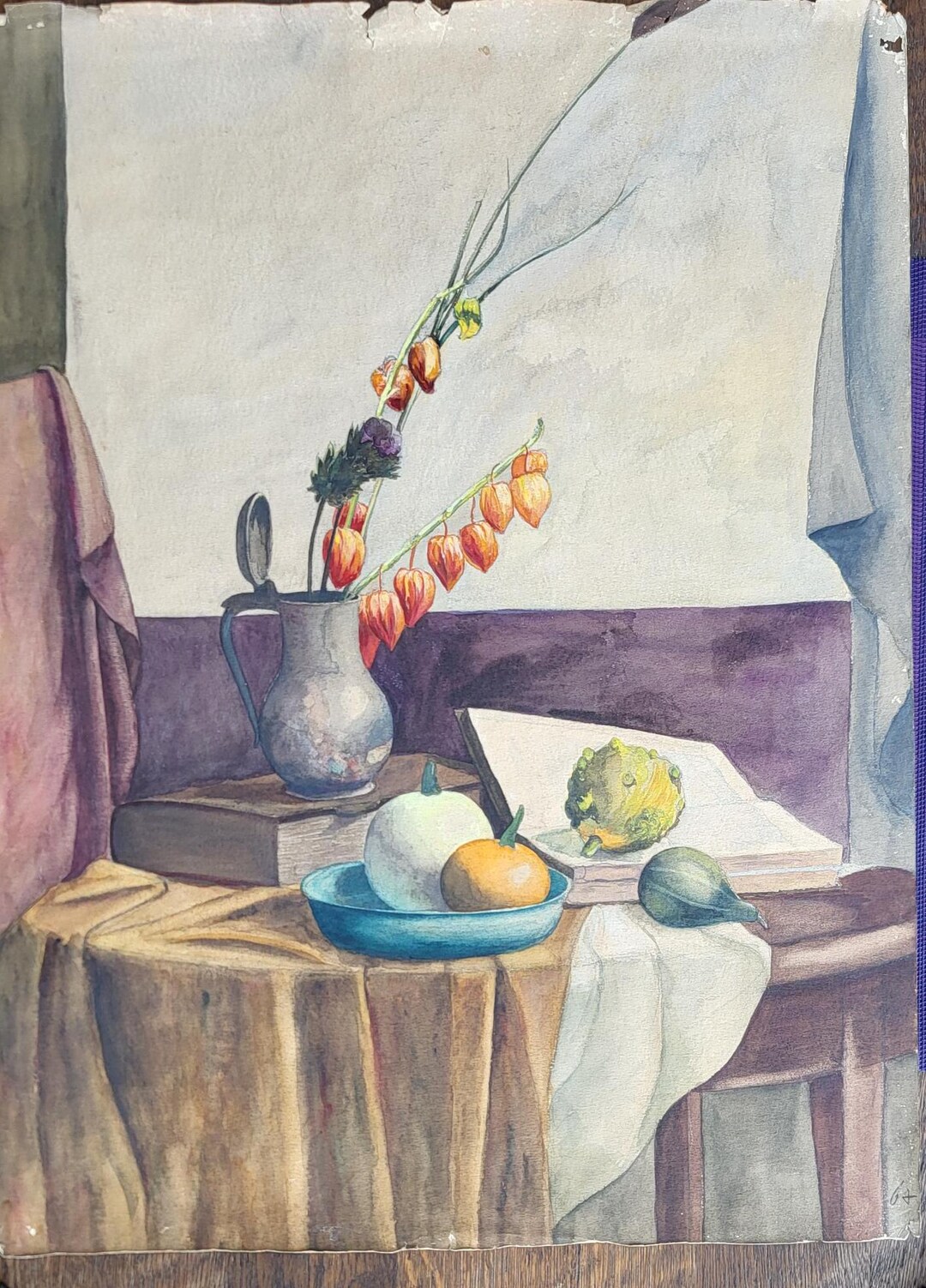 Original Watercolor Artwork 1930 , Still Life, Professional Artist ...