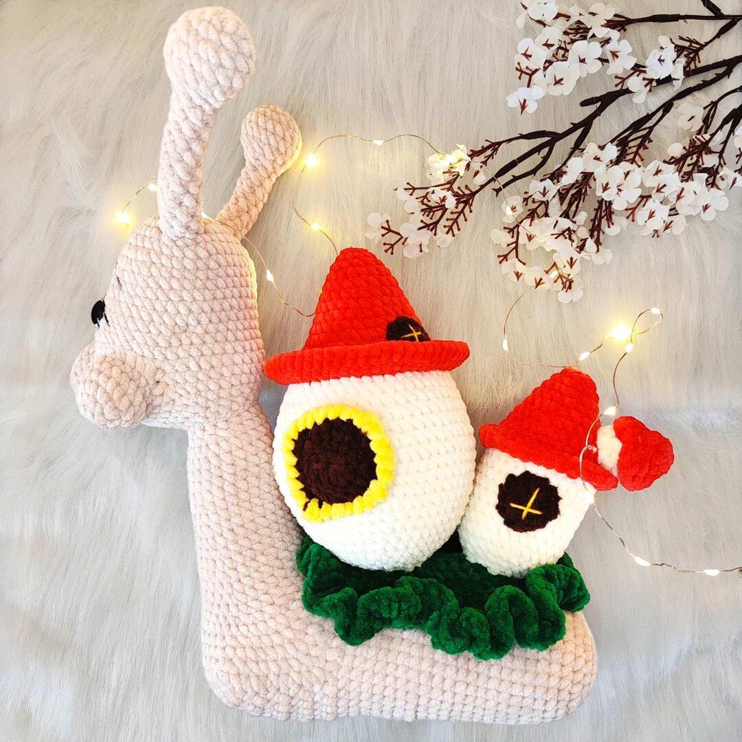Crochet Snail, Slug Fidget, Giant Snail - Etsy