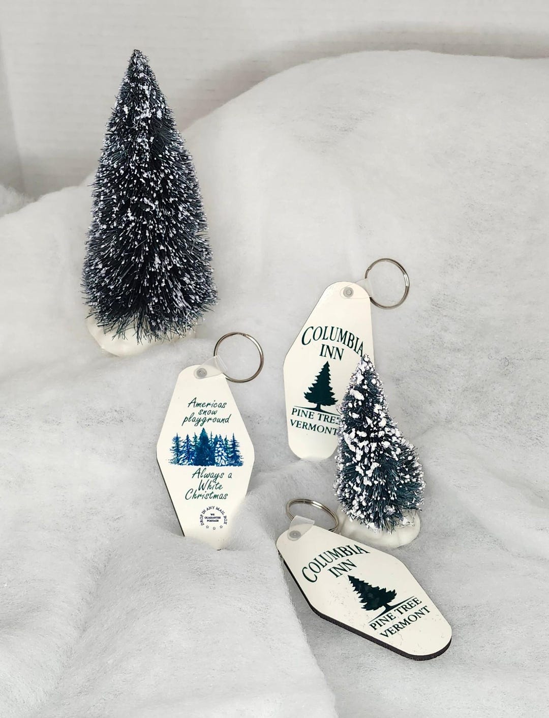 Columbia Inn Vintage Hotel Style Keyrings - Etsy