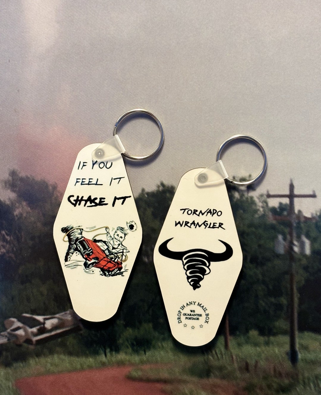 Tornado Wrangler/ Twisters Inspired Hotel Key Ring - Etsy