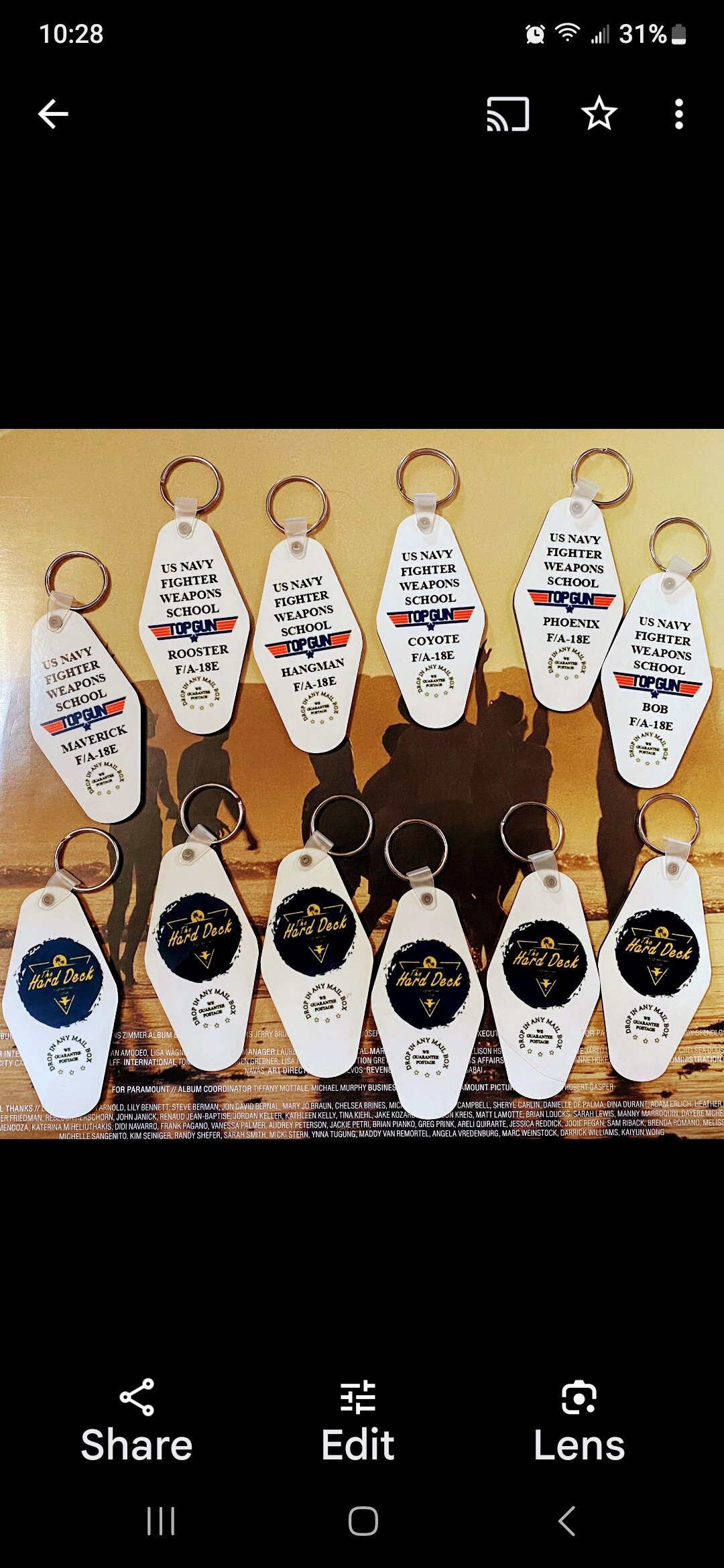 Top Gun Hotel Style Keyrings - Etsy UK