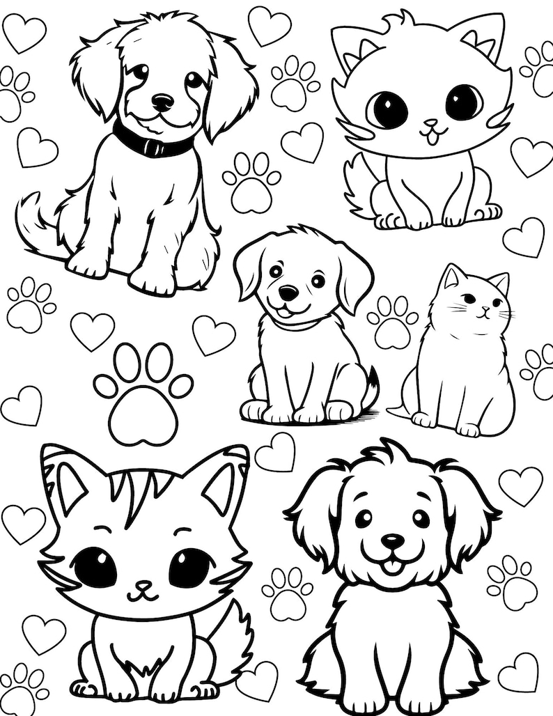 Fun 10 Pack Coloring Pages Bundle | Instant Download | Kids & Adults ...