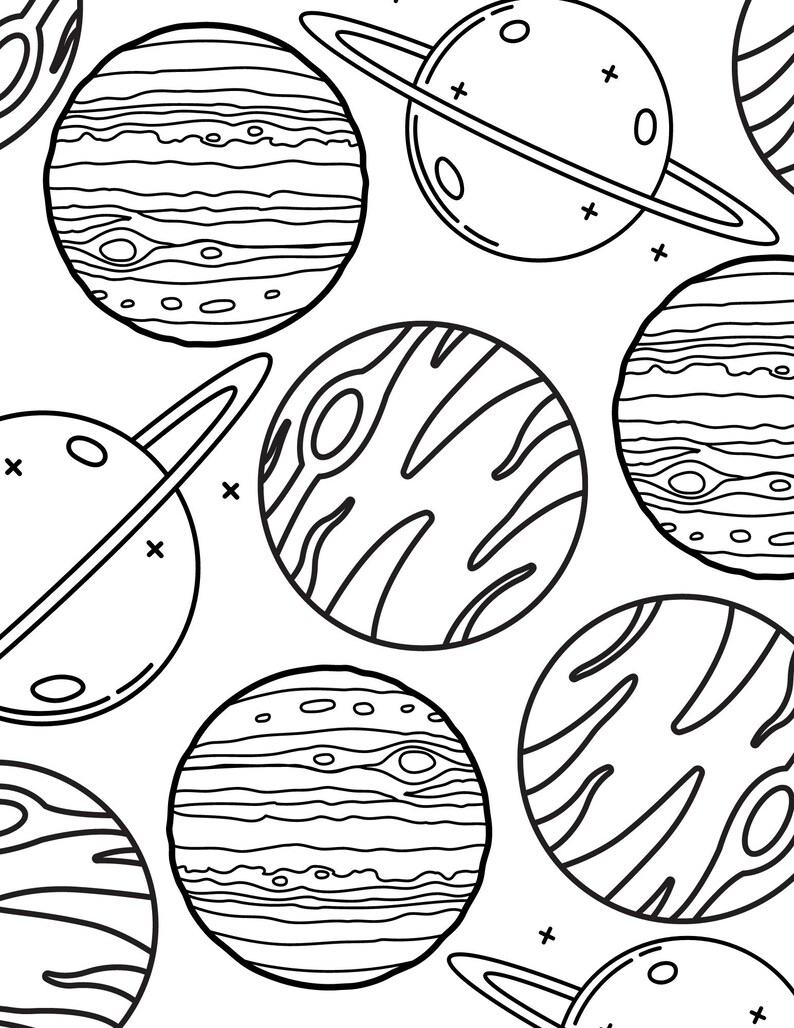 Fun 10 Pack Coloring Pages Bundle | Instant Download | Kids & Adults ...