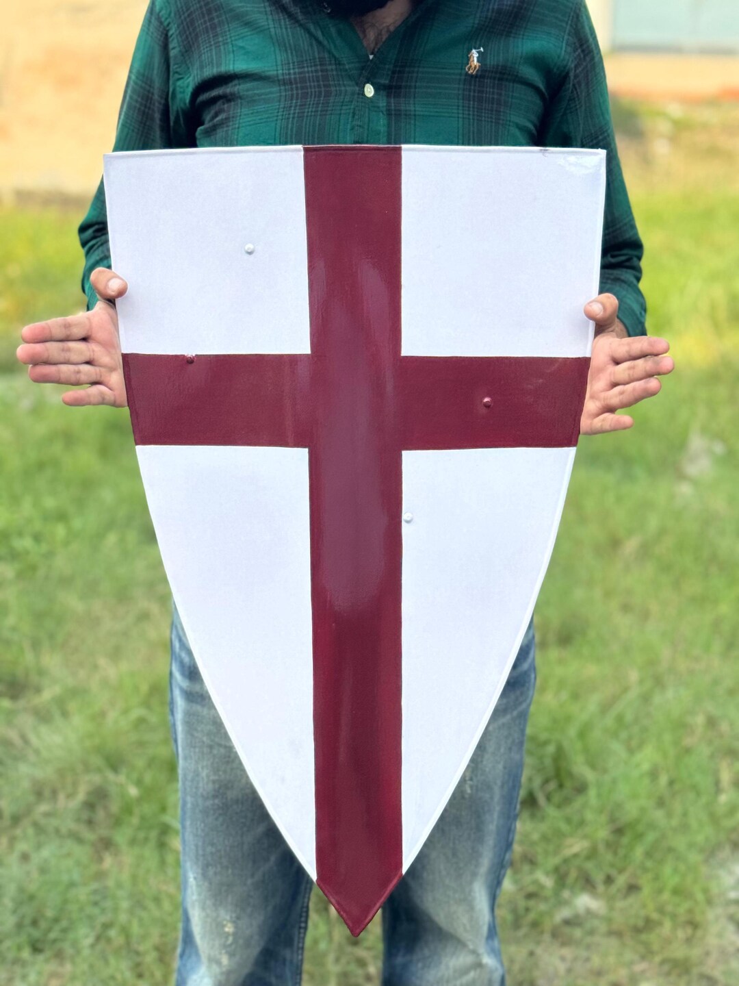 Medieval Templar Shield heater Shield Medieval Knight Cross Shield ...