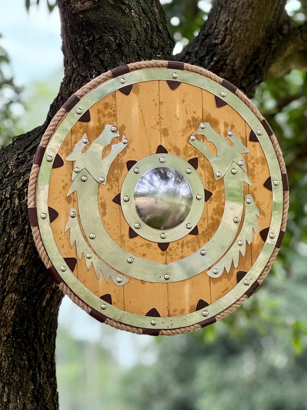 Medieval Valhalla Sea Dragon Authentic Viking Shield, RAGNAR, Viking ...