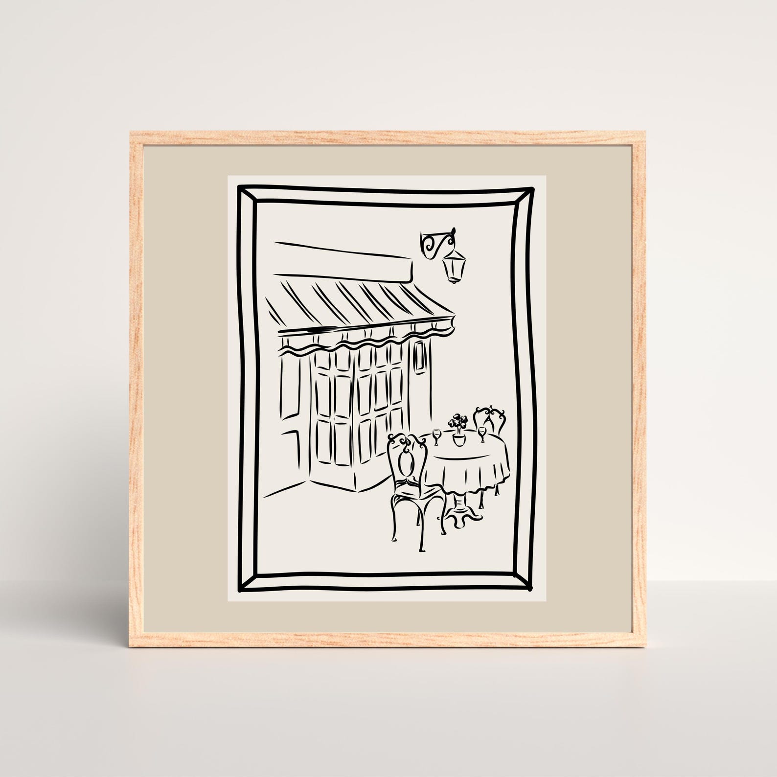 Cafe Wall Art, Printable Wall Art, Art Print, Printable Art, Digital ...