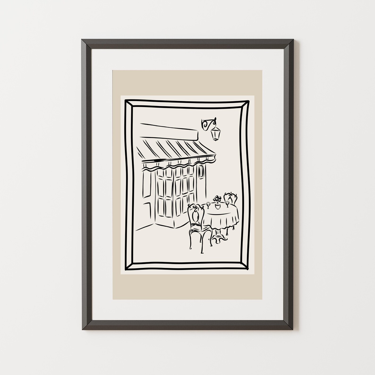 Cafe Wall Art, Printable Wall Art, Art Print, Printable Art, Digital ...