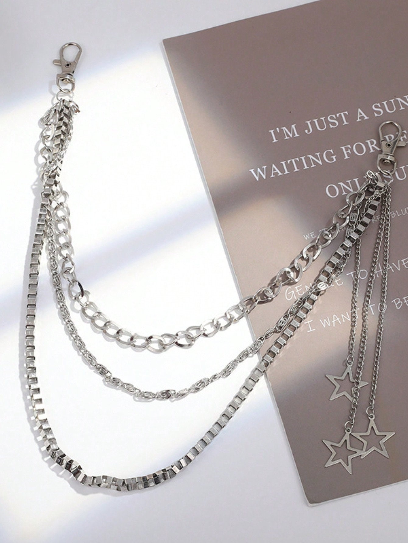 Women's Waist Chain With Chains and Star Decorations, Punk Style, Ideal ...