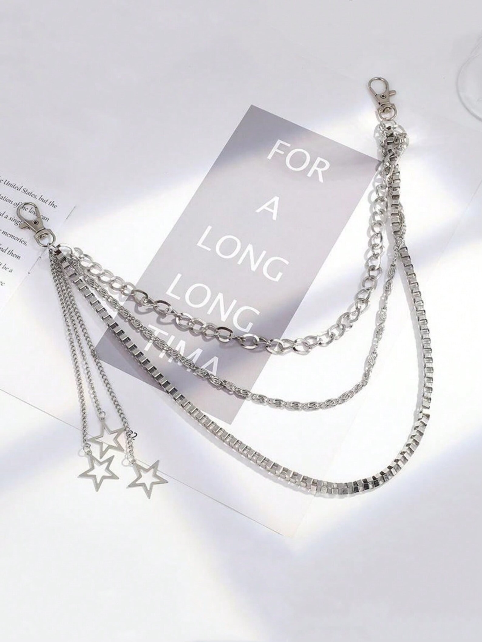 Women's Waist Chain With Chains and Star Decorations, Punk Style, Ideal ...