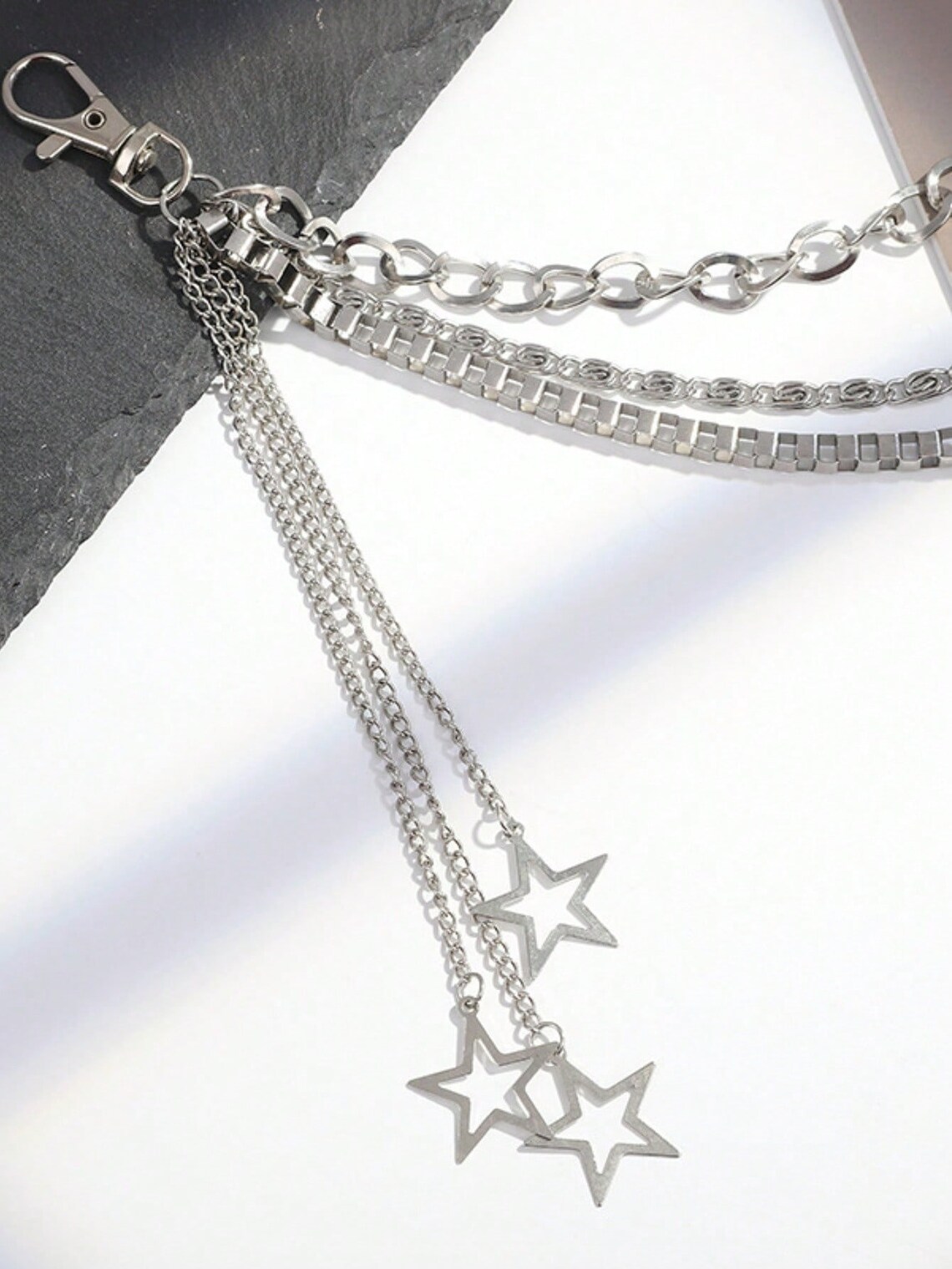 Women's Waist Chain With Chains and Star Decorations, Punk Style, Ideal ...