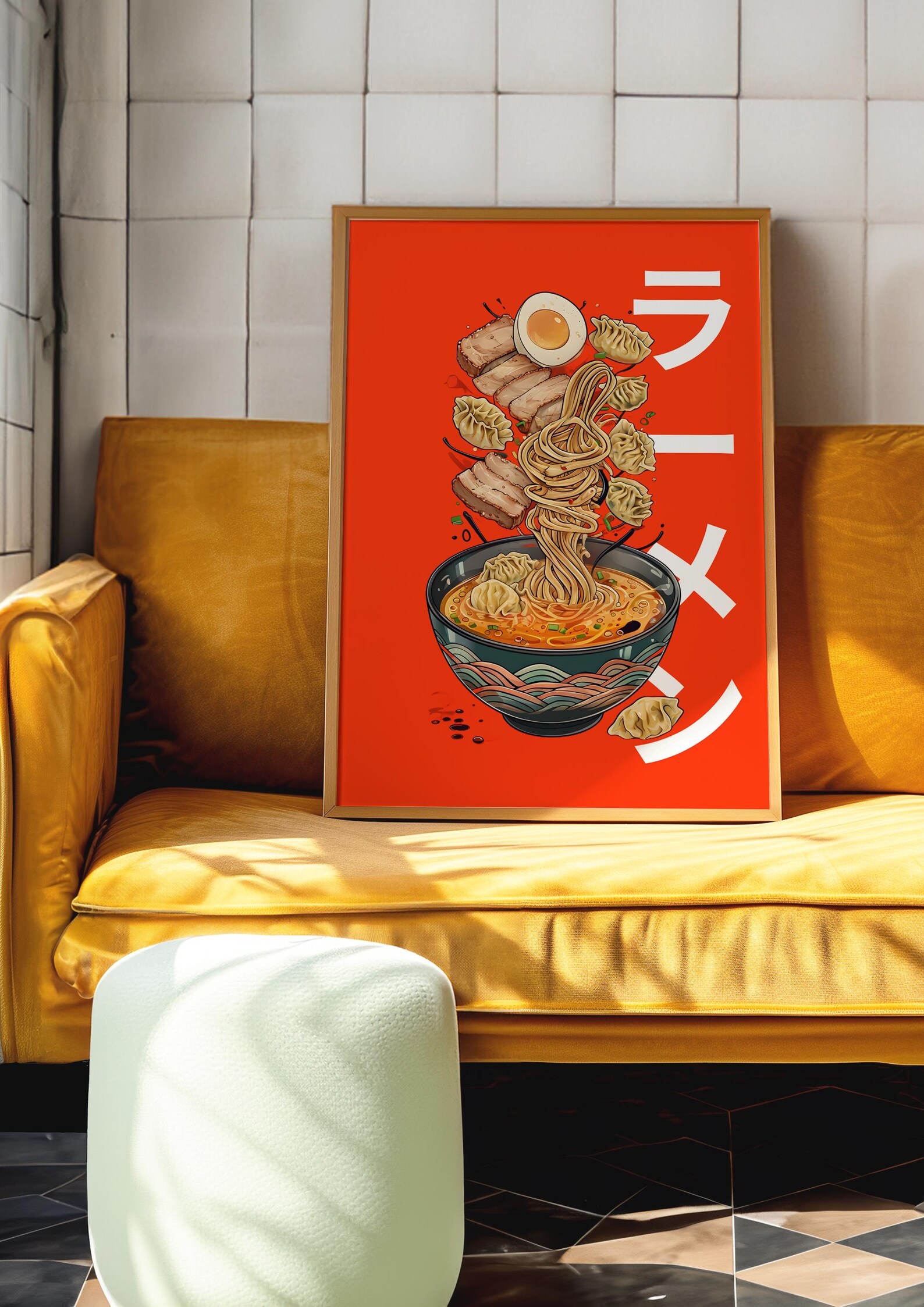 Ramen Print Noodles,japanese Poster, Illustration Printable Kitchen ...