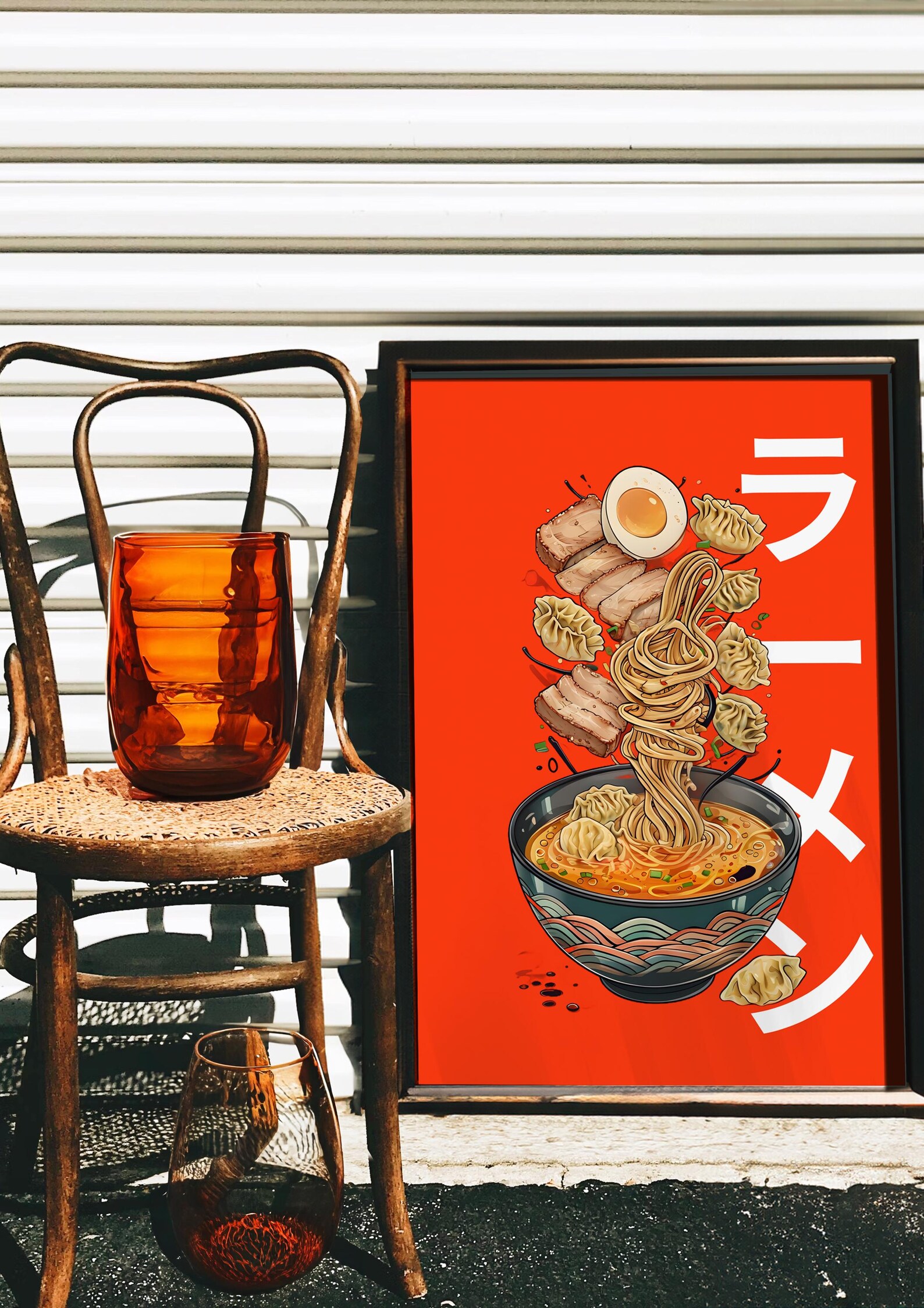 Ramen Print Noodles,japanese Poster, Illustration Printable Kitchen ...
