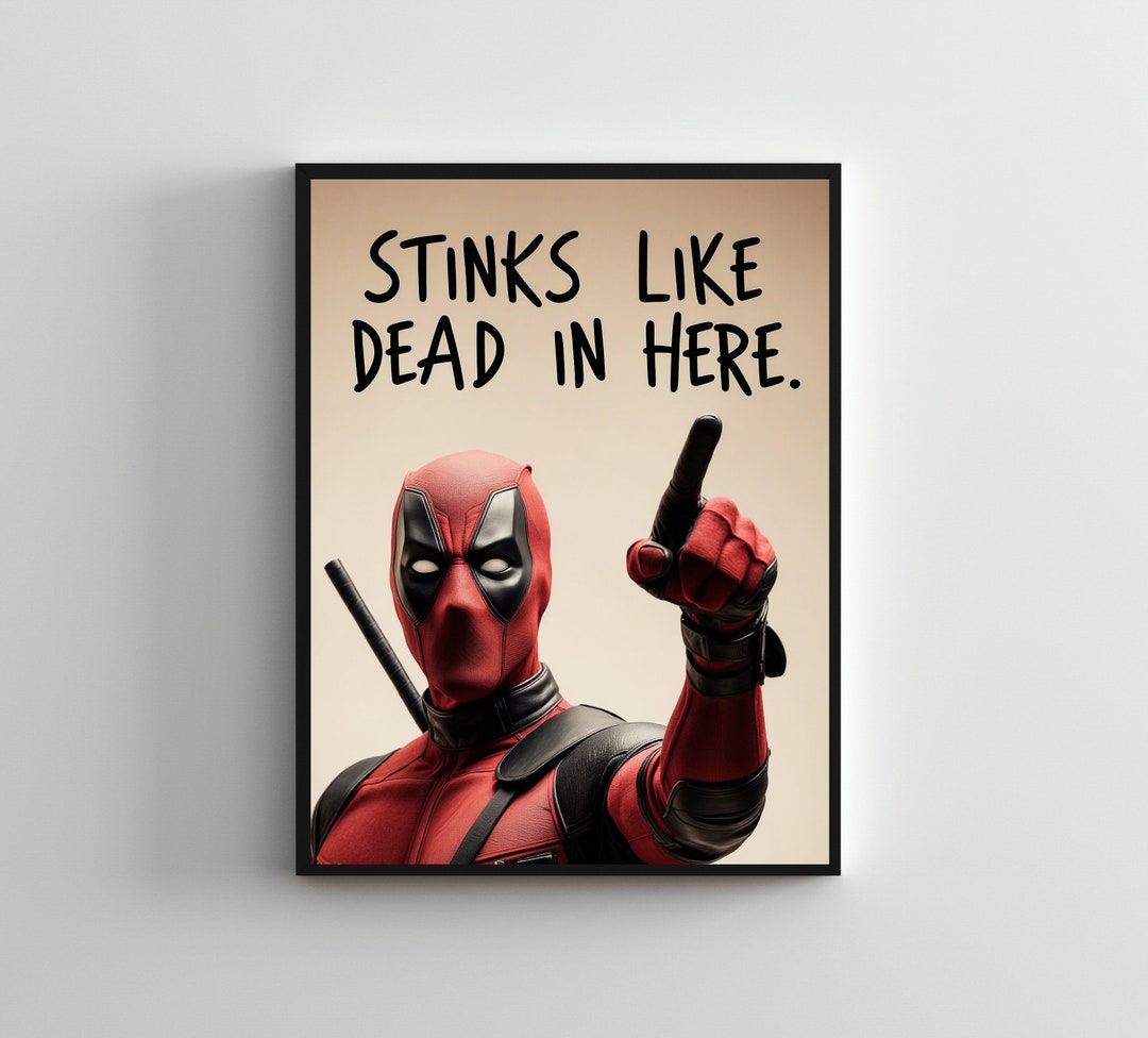 Toilet SERIES 01, Deadpool Wall Poster, Deadpool Poster Art, Superhero ...