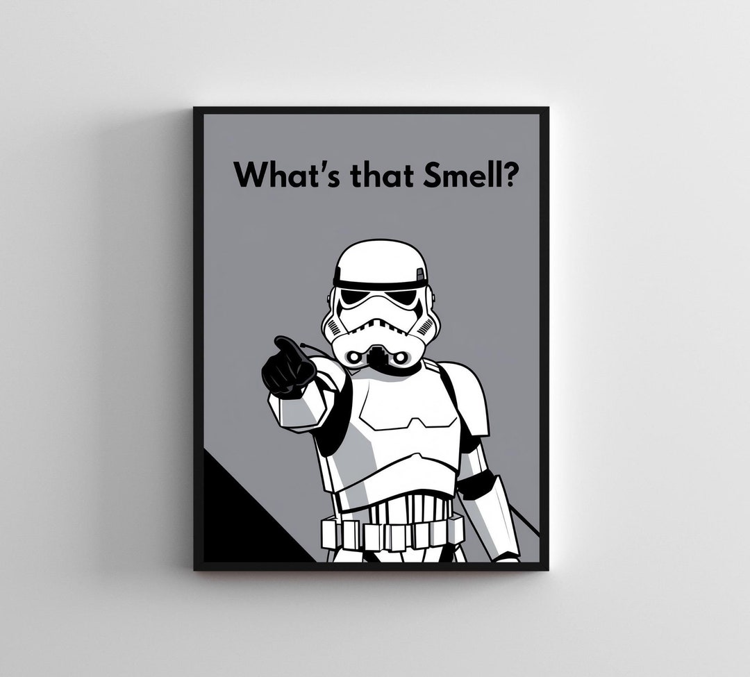 Stormtrooper Toilet Art, Funny Bathroom Decor, Star Wars Wall Art, Cute ...